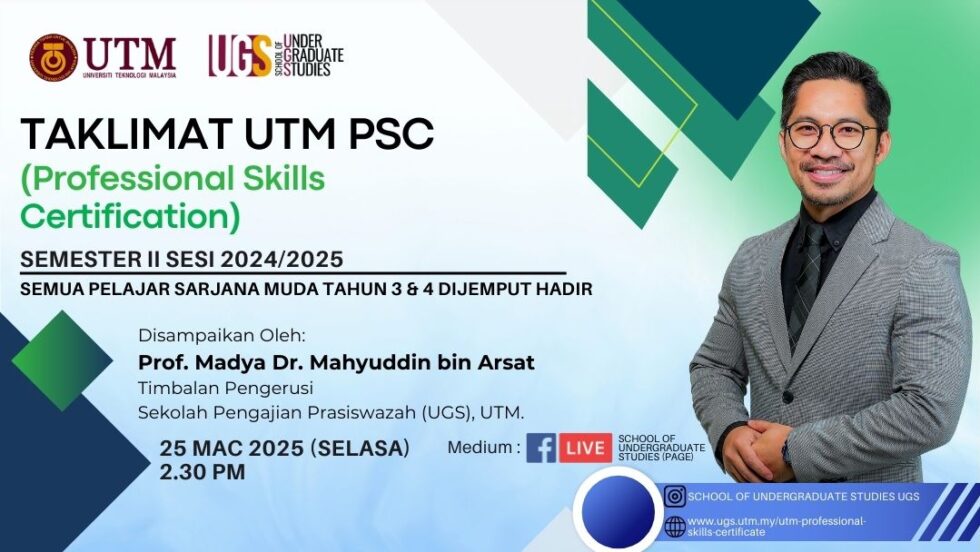 UTM PROFESSIONAL SKILLS CERTIFICATE ( UTM PSC) | School of ...