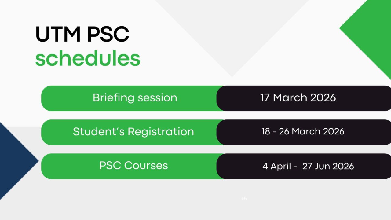 UTM PROFESSIONAL SKILLS CERTIFICATE ( UTM PSC) | School of ...